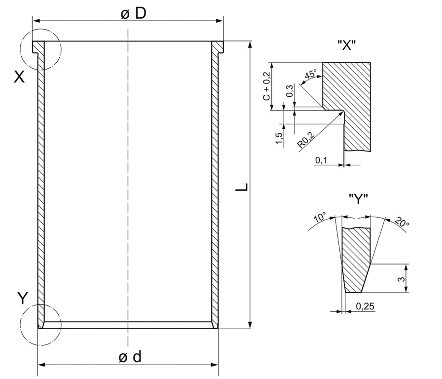 Alusil hengerhüvelyek az aluminiumblokkok javítására